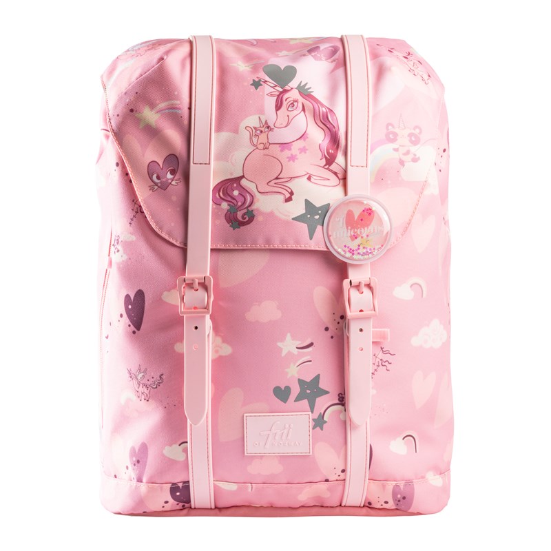 Frii of Norway Skoletaske Retro Unicorn - Shop online hos NEYE
